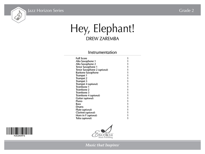 Hey, Elephant! – Full Score – Excelcia Music Publishing