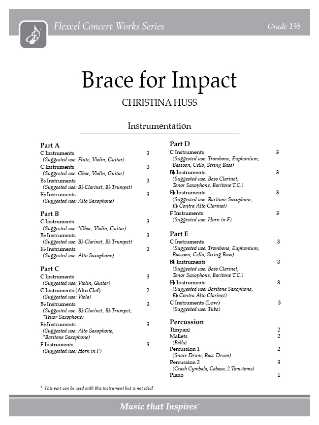 Brace for Impact (Flexcel) – Full Score – Excelcia Music Publishing