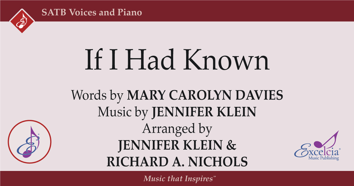 If I Had Known – Part Track Bundle – Excelcia Music Publishing